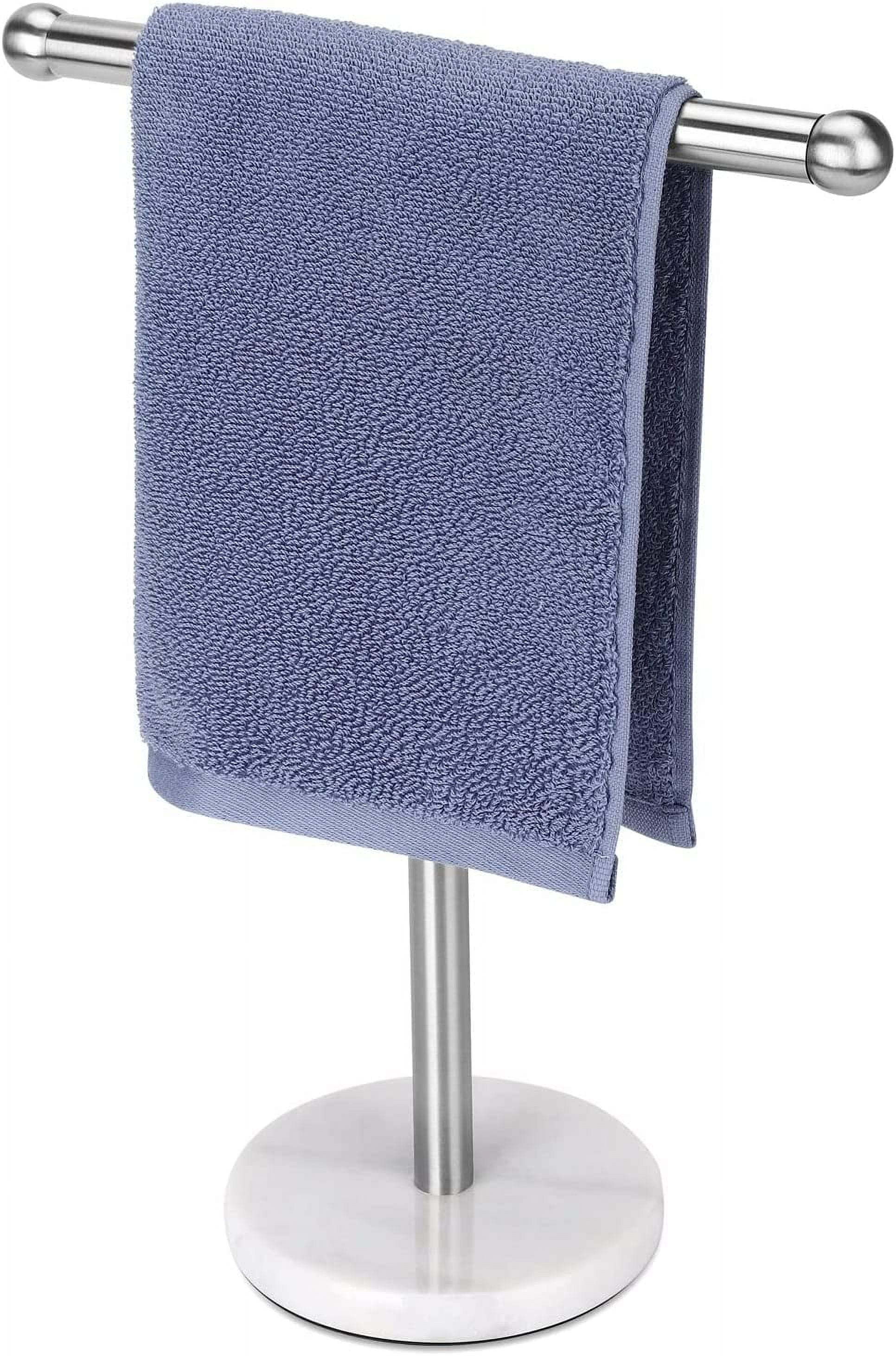 danneibiubiu Gold Hand Towel Holder Stand with Heavy Marble Base T ...