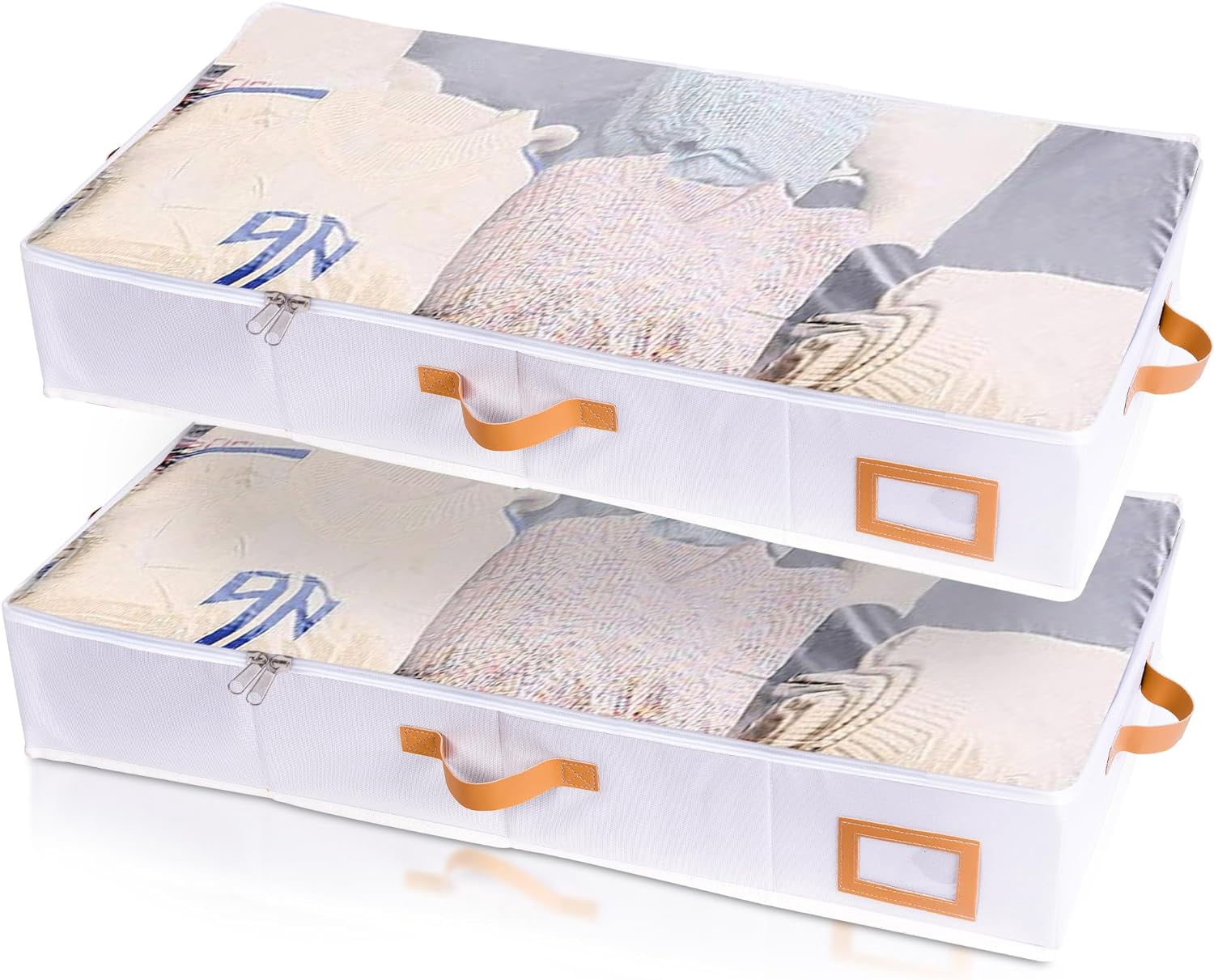 danneibiubiu HCOCM 2-Pack Under Bed Storage Organizer- Underbed Bins ...
