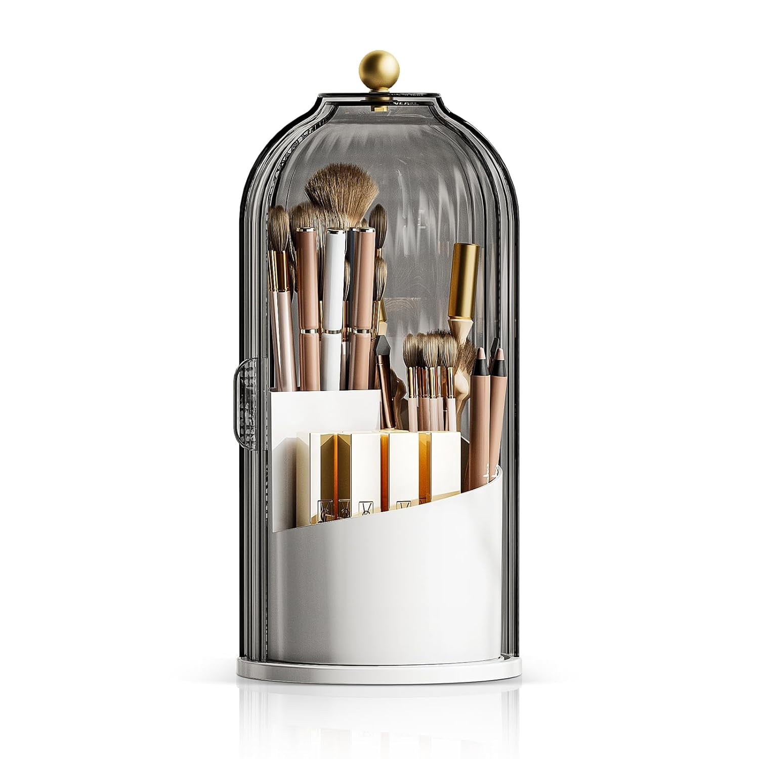 danneibiubiu Makeup Brush Holder Organizer 360 Rotating Makeup Brush ...