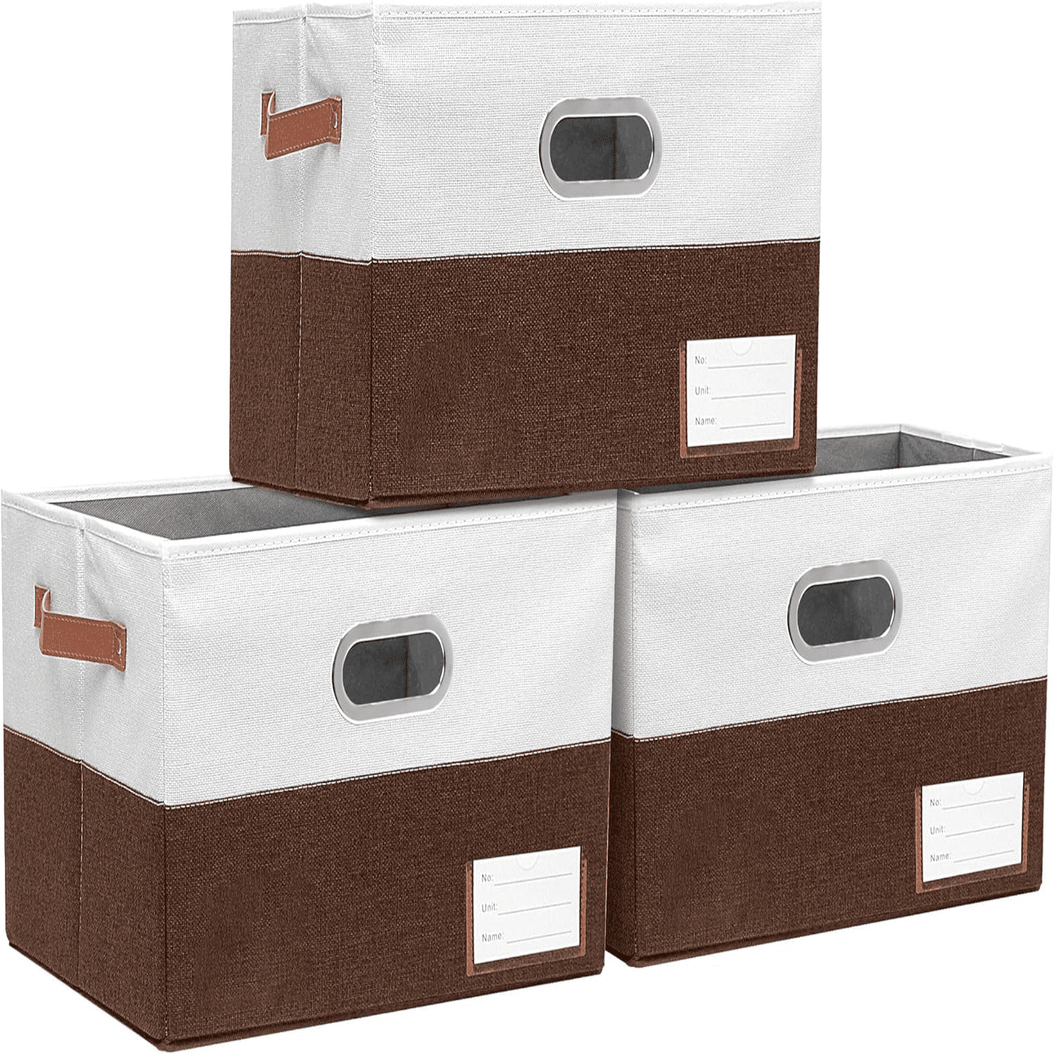 danneibiubiu Open Foldable Fabric Storage Boxes Collapsible Versatile ...