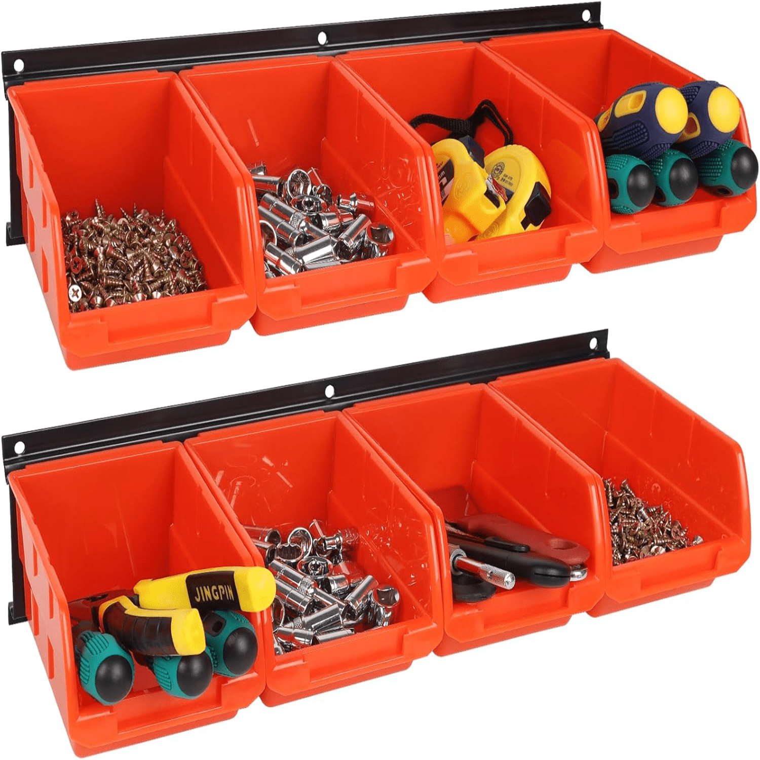 danneibiubiu Screw Organizer Wall Mount Organizer Garage Storage Bins ...