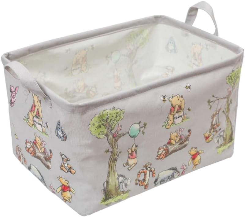 danneibiubiu Square Winnie Nursery Storage Basket With A Waterproof PE ...