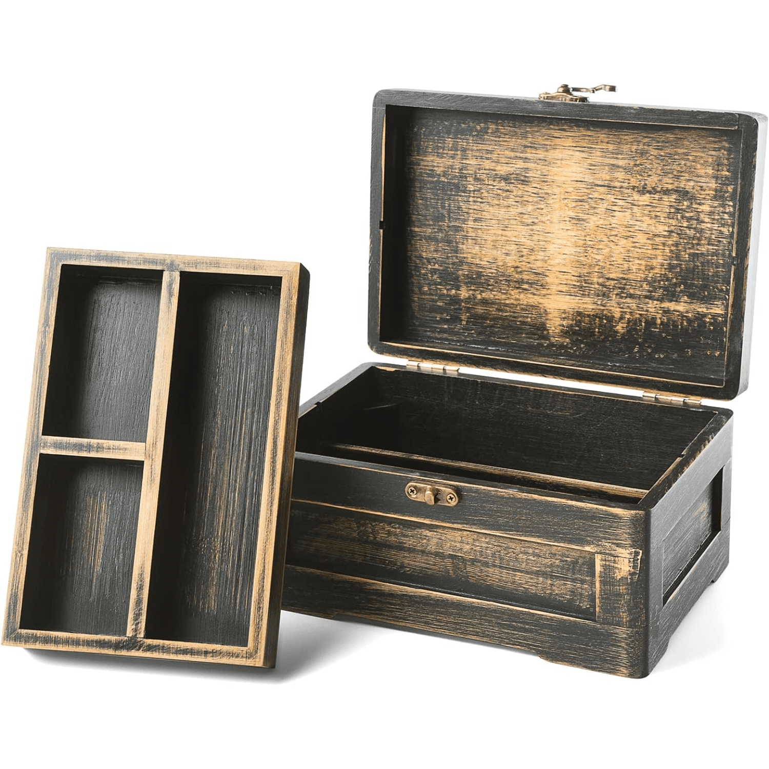 danneibiubiu Wooden Stash with Rolling Tray Stash Combo to Organise ...