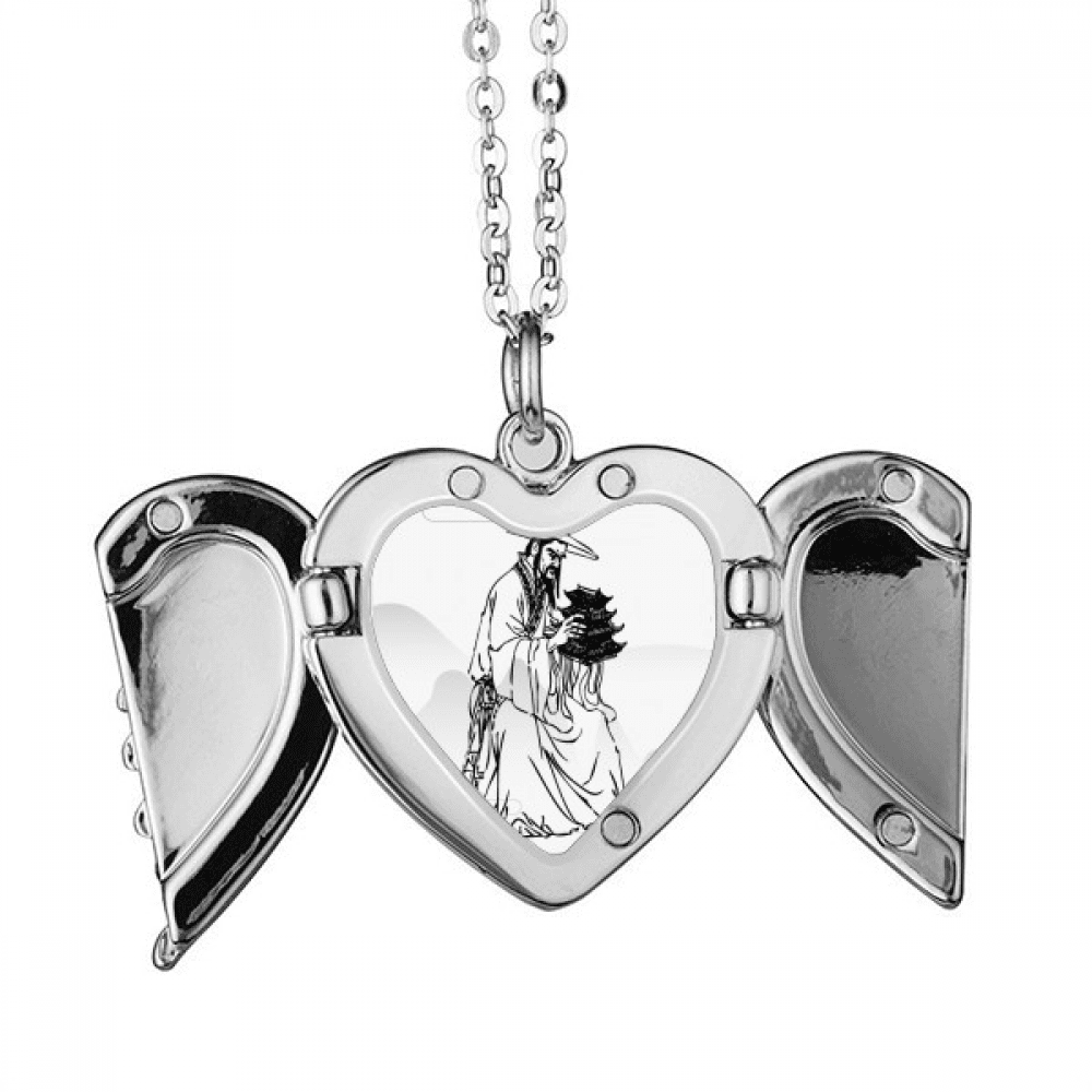 dao china ink ppriest angel wings necklpendant fashion - Walmart.com
