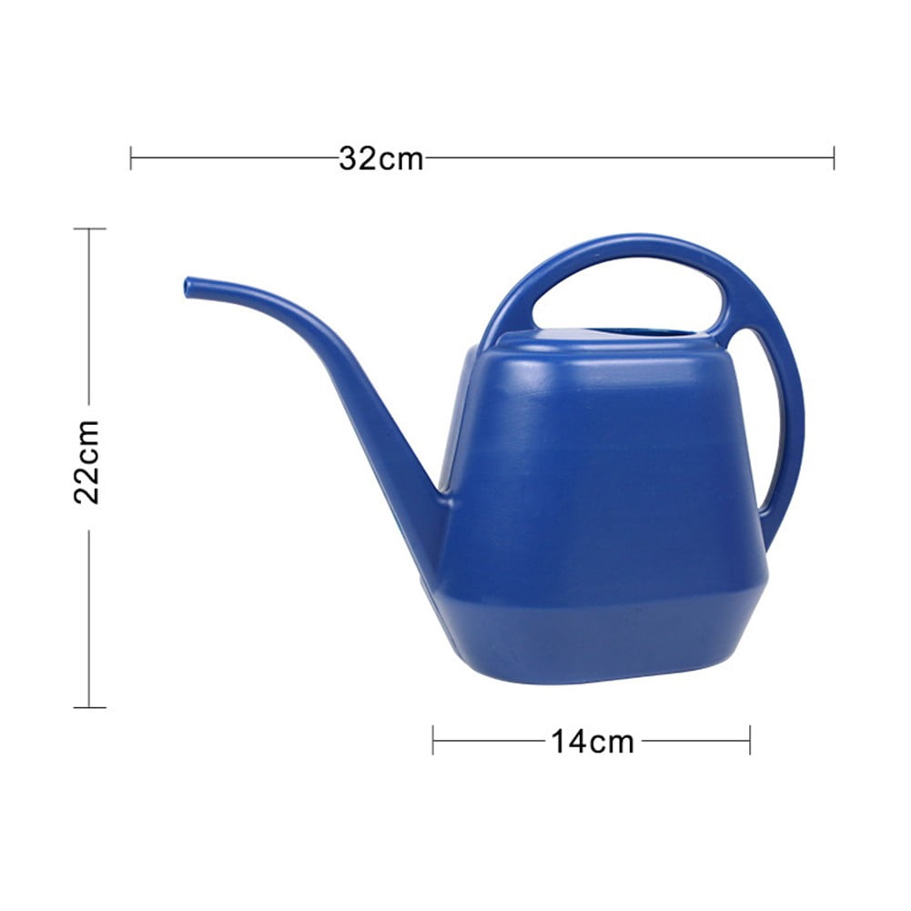 dark blue 2L Plastic Garden Long Mouth Watering Can Sprinkler Gardening ...