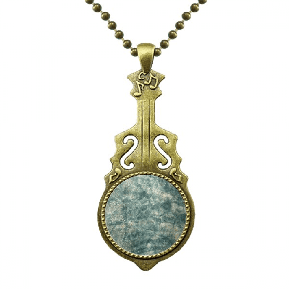 dark blue leather skin texture necklace antique guitar jewelry music ...