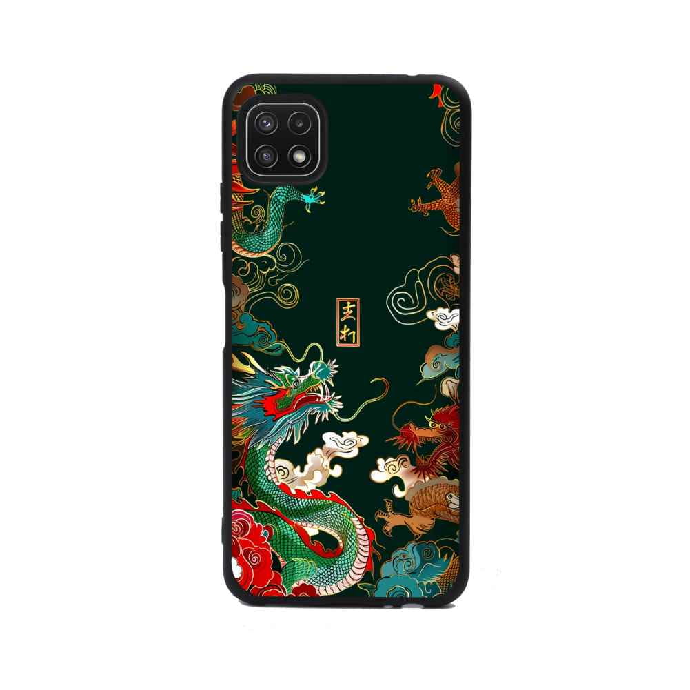 dark-green-with-colorful-ausp-2 phone case for Samsung Galaxy A22 5G for Women Men Gifts,Soft ...