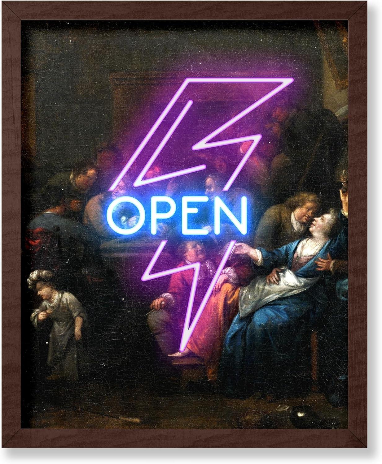 dashauibi-Tavern Poster - Open Print - Altered Art - Lightning Bolt Art ...