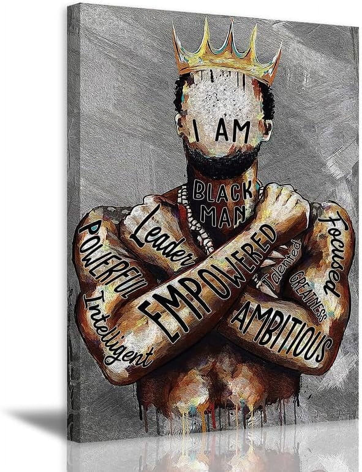 dashuaibi-African American Wall Decor Motivational Black Art Black Man ...