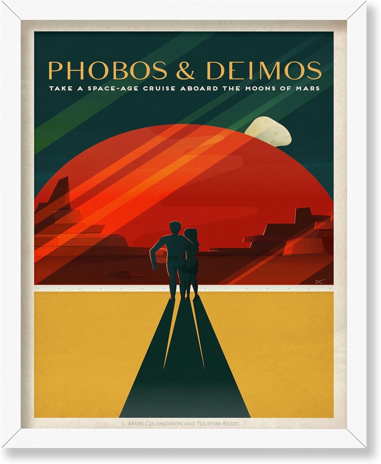 dashuaibi-Astronomy Poster - Phobos and Deimos Travel Poster - Gift for ...