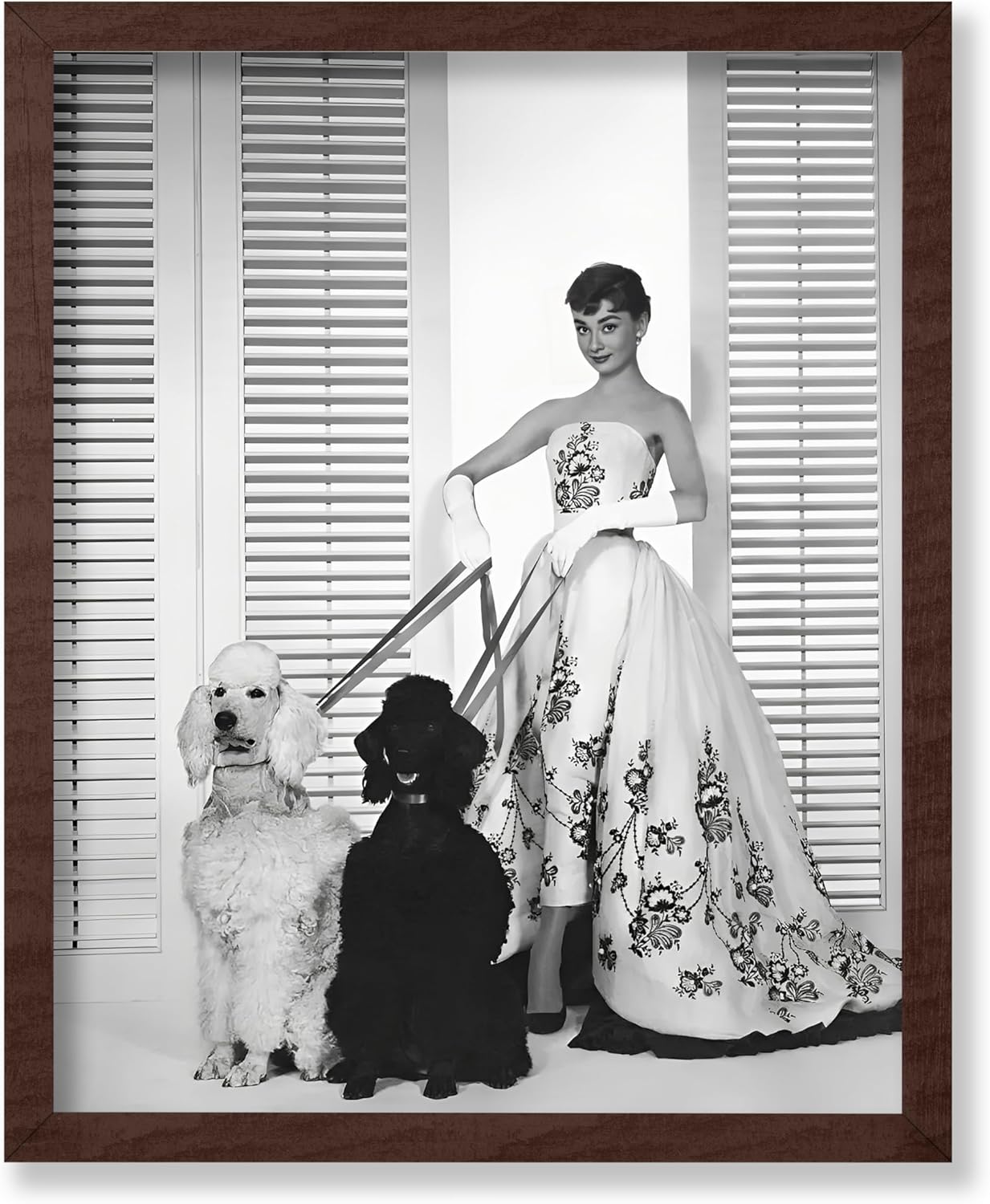 dashuaibi-Audrey Poster - Audrey With Poodles Print - Dog Art ...