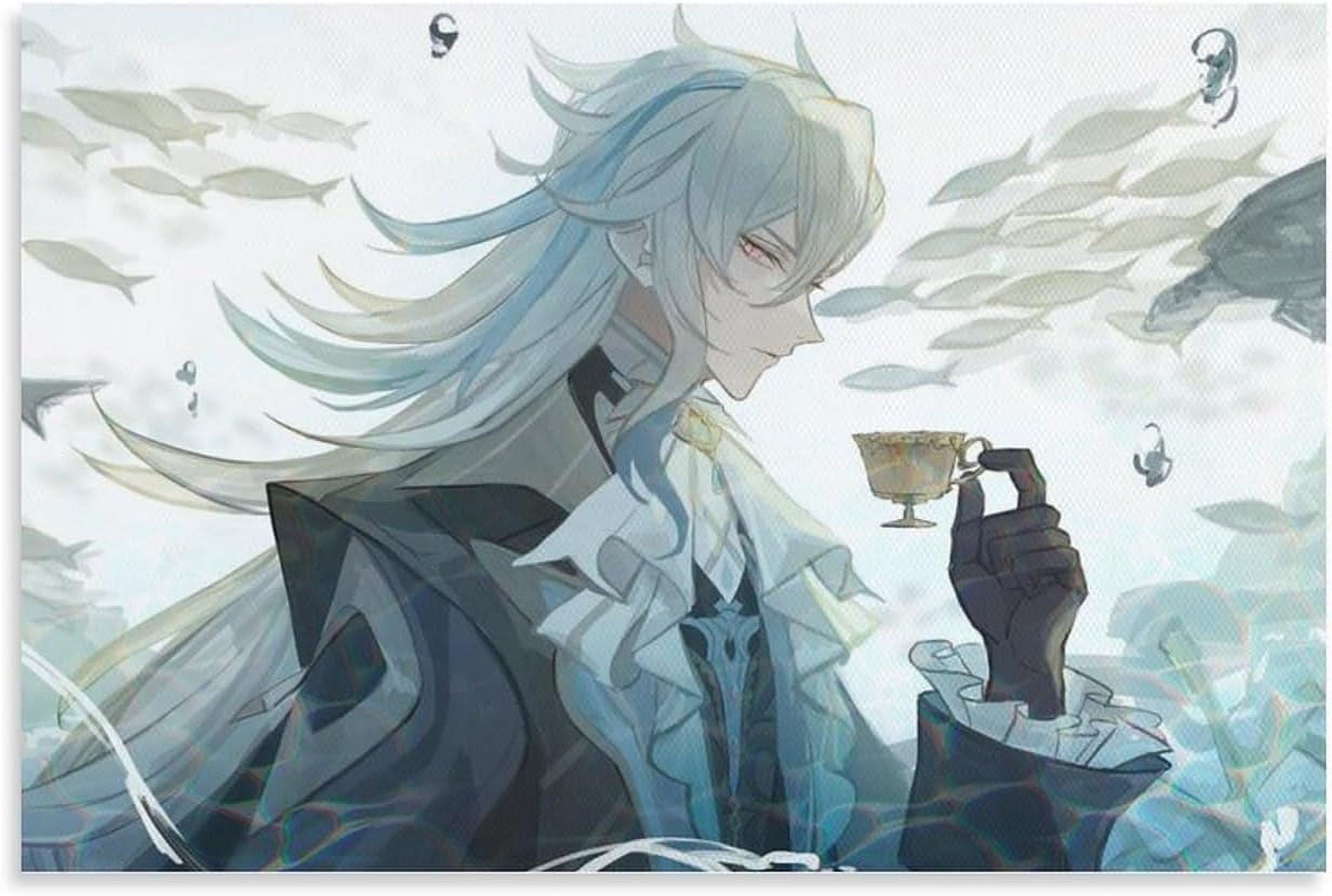 dashuaibi-Bafafa Neuvillette Genshin Impact Game Poster Cartoon Canvas ...