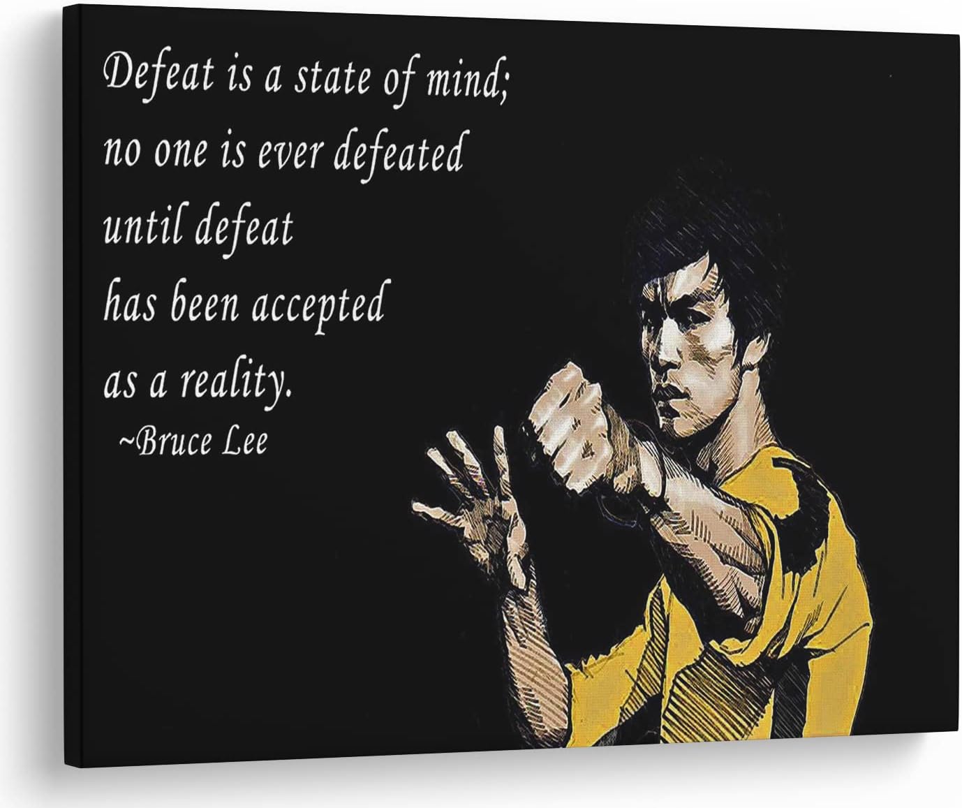 dashuaibi-Bruce Lee Quotes Inspirational Wall Art Unframed ...