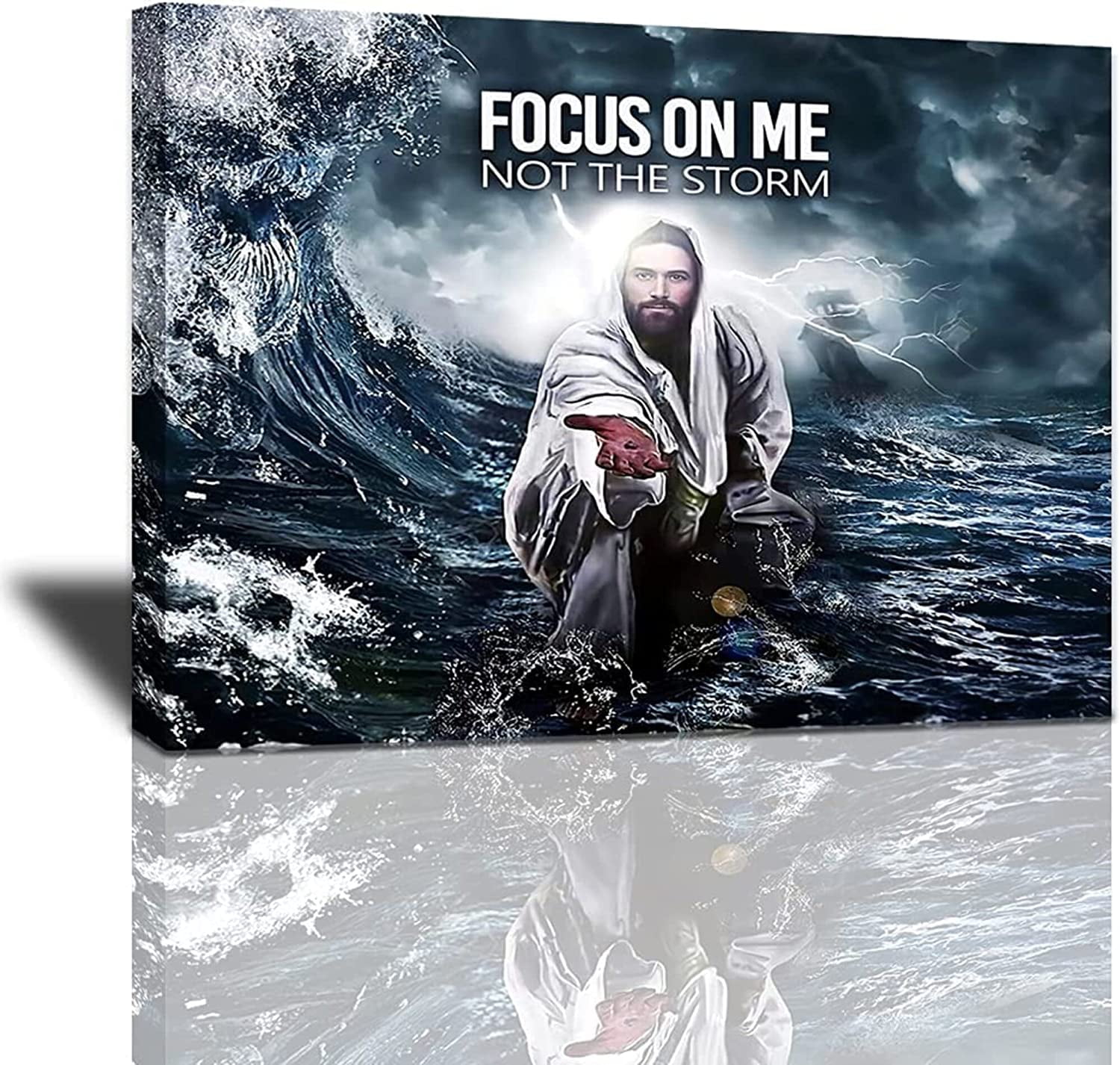 dashuaibi-Christian Jesus Canvas Wall Art Religious Faith Poster Large Wooden Wall Décor Christ ...