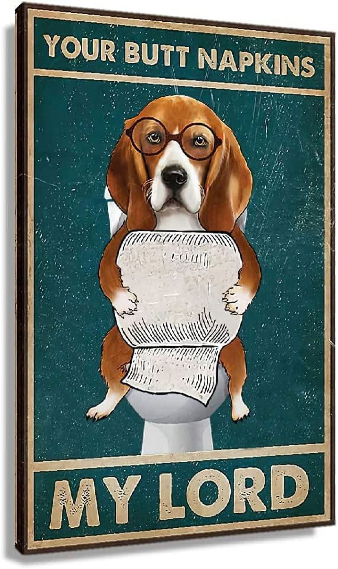 dashuaibi-Dog Pictures Bathroom Wall Decor Canvas Prints Photo Wall Art ...