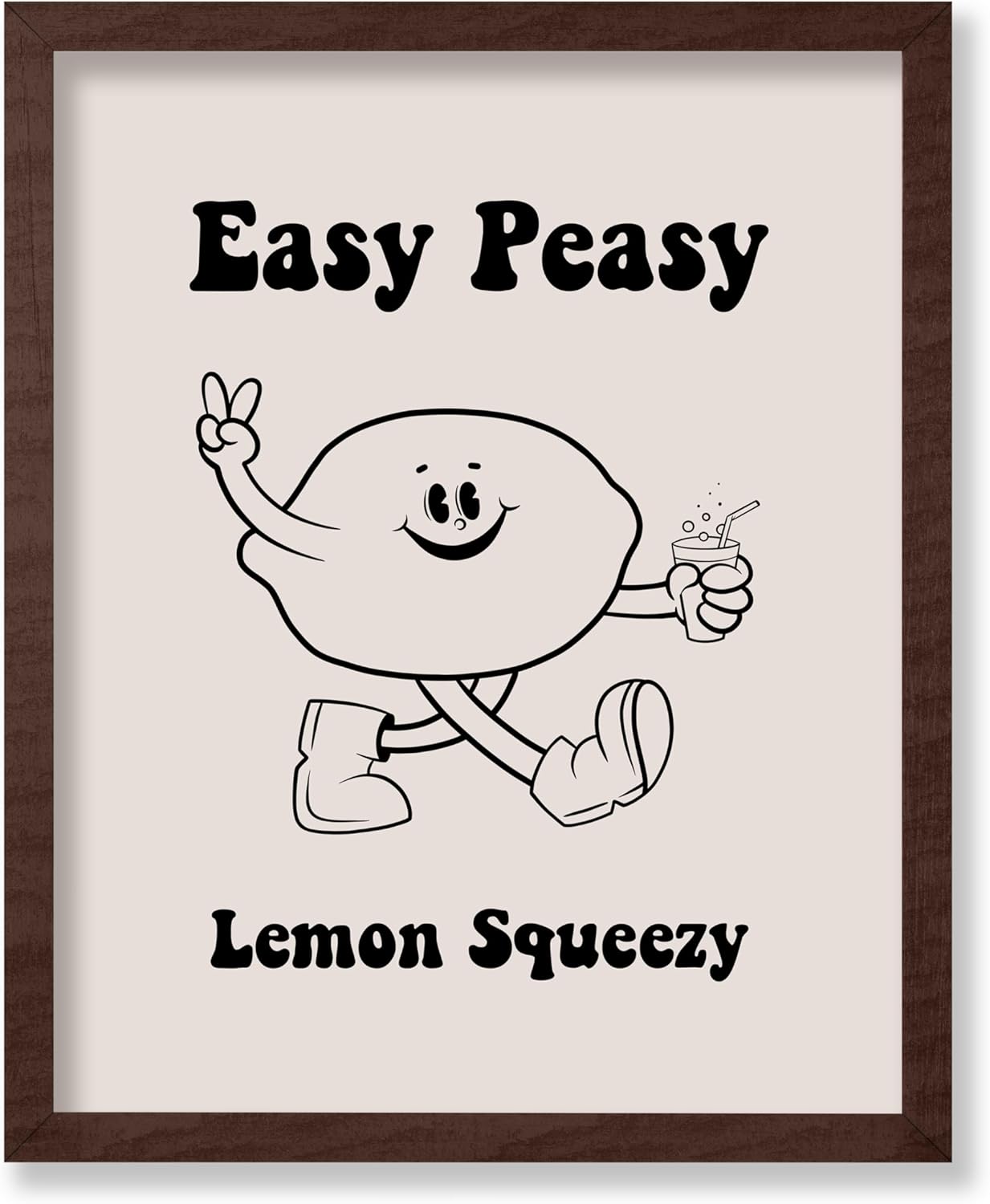 dashuaibi-Easy Peasy Lemon Squeezy Poster - Retro Lemon Print - Citrus ...