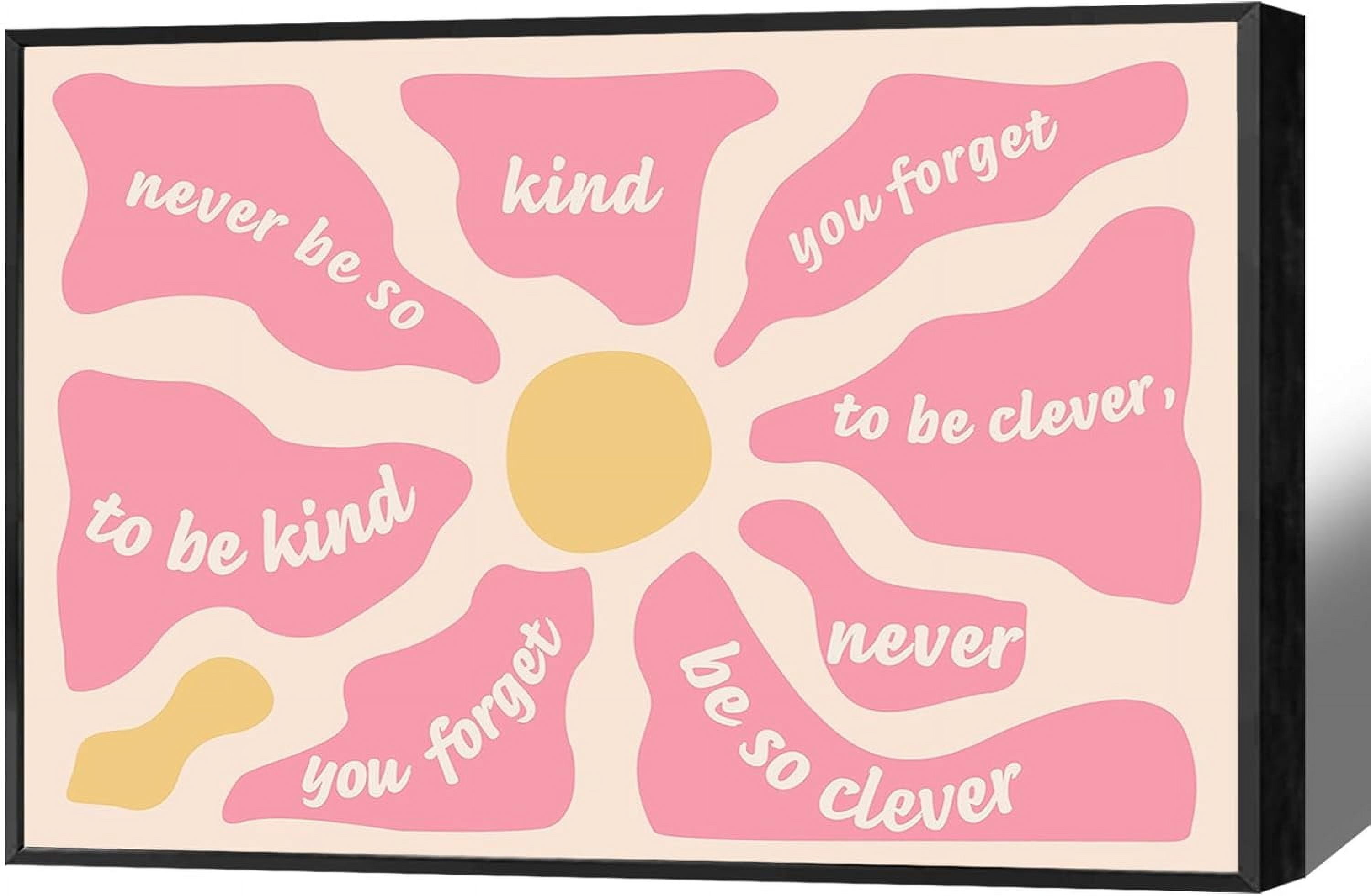 dashuaibi-Feminine Motivational Canvas Wall Art Positive Kindness ...