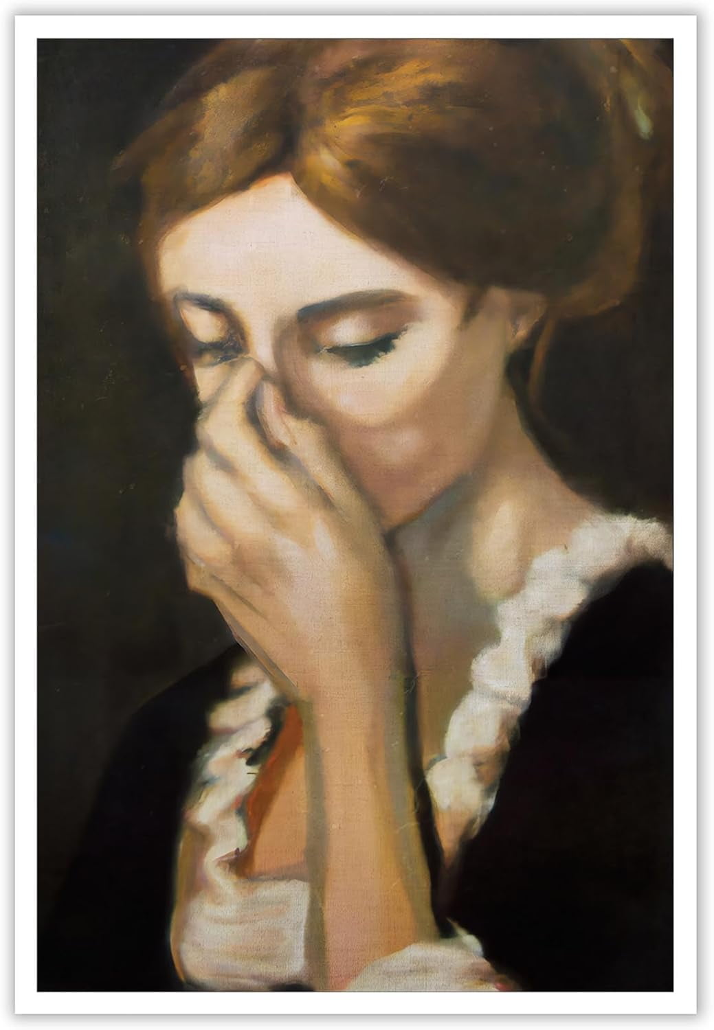 dashuaibi-Funny Bathroom Wall Art Humor Lady Classical Painting print ...