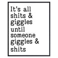 Dashuaibi Funny Bathroom Wall Decor Humorous Art Print For Bath Funny