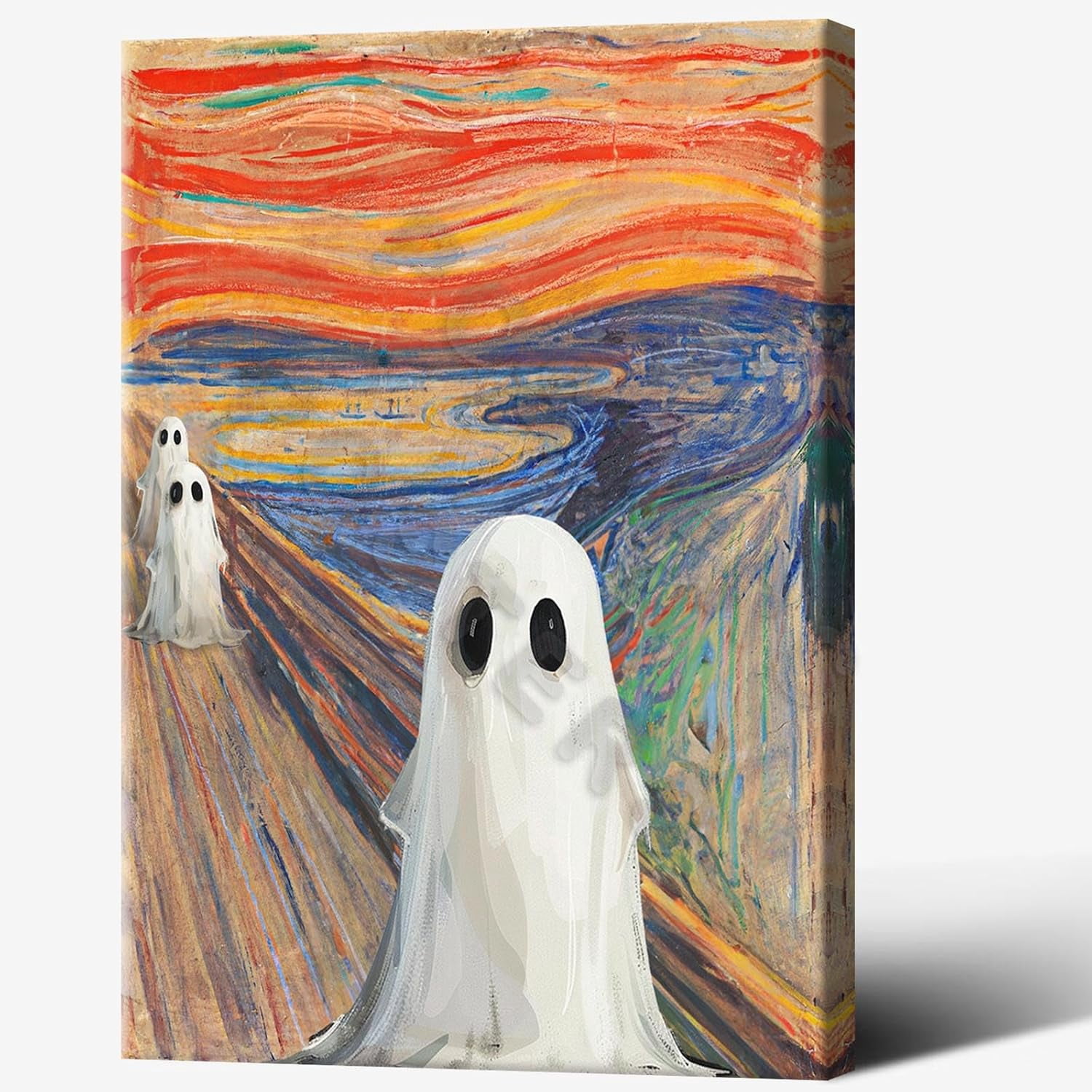 dashuaibi-Funny Vintage Halloween Decor Edvard Munch Scream Ghost ...