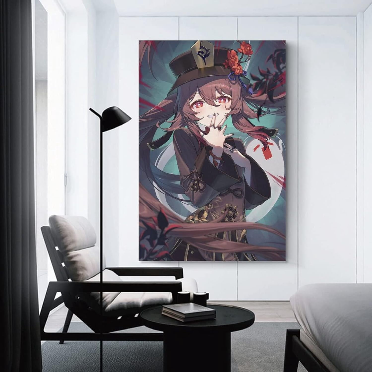 dashuaibi-Genshin Impact Game Poster Hu Tao Artworks Canvas Poster Room ...