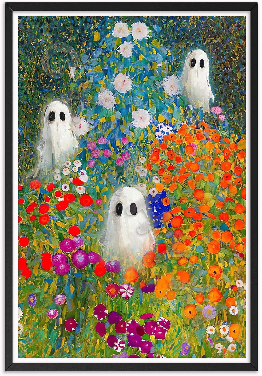dashuaibi-Gustav Klimt Garden Flower Halloween Wall Decor Three Cute ...