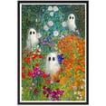 dashuaibi-Gustav Klimt Garden Flower Halloween Wall Decor Three Cute Ghosts Poster Funny Ghosts ...