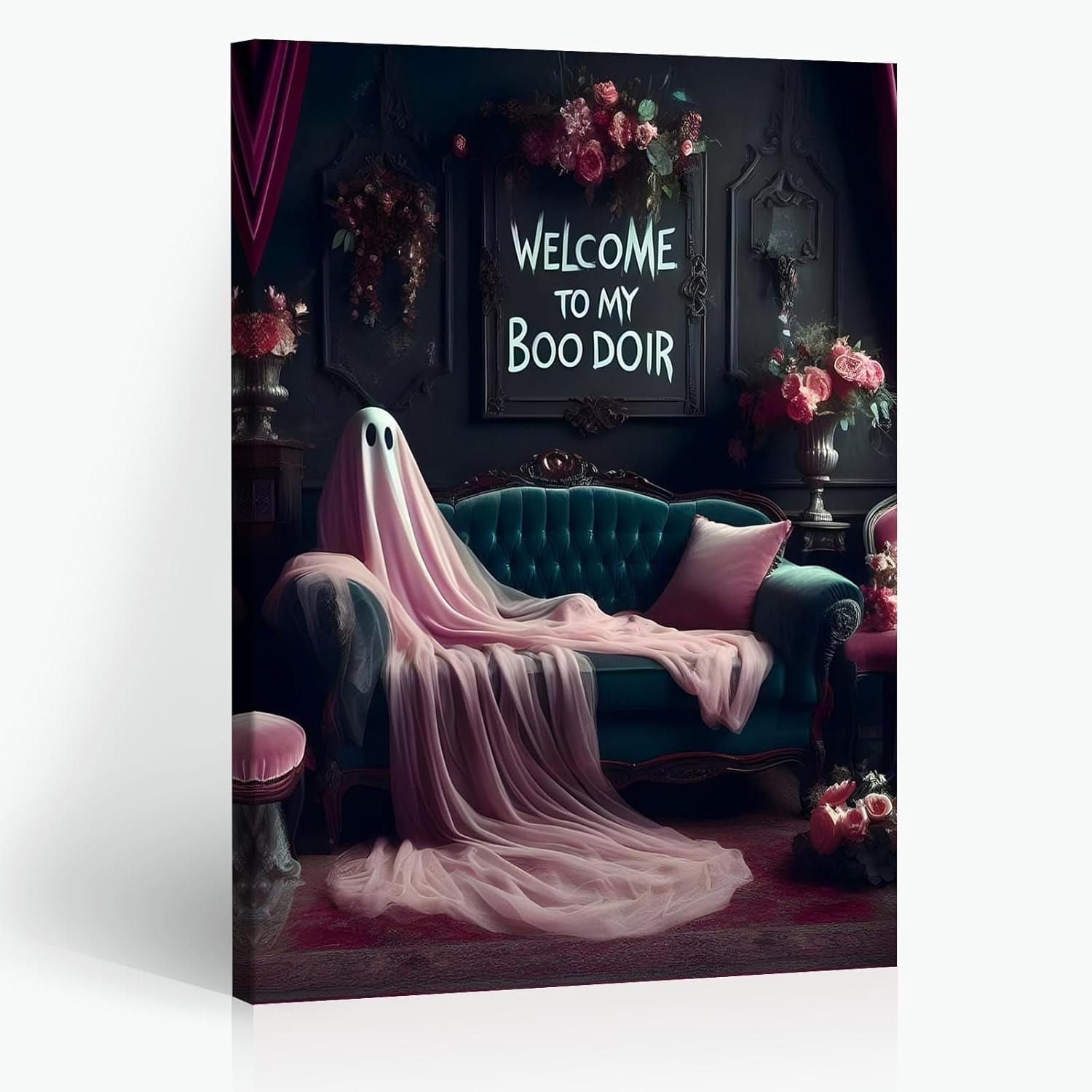 dashuaibi-Halloween Witch Poster Gothic Boudoir Decor Welcome To My Boo ...