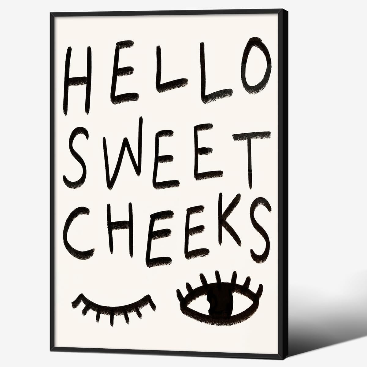 dashuaibi-Hello Sweet Cheeks Poster Funny Cute Bathroom Signs Canvas ...