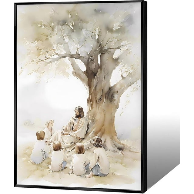 dashuaibi-Jesus Christ Telling A Story To A Group Of Children Of ...