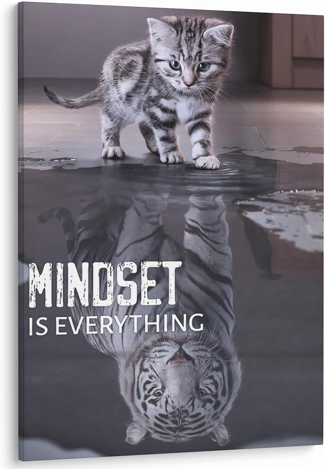 dashuaibi-Mindset Is Everything Poster Motivational Canvas Wall Art ...