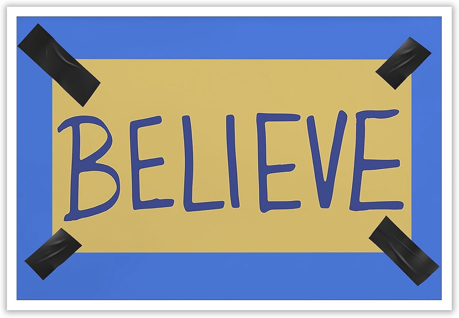 dashuaibi-Modern Believe Sign Posters Christianity Believe In Yourself ...