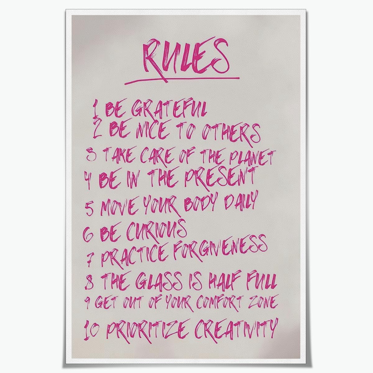 dashuaibi-Pink Bar Cart Rules Decor Canvas Trendy Preppy Apartment ...