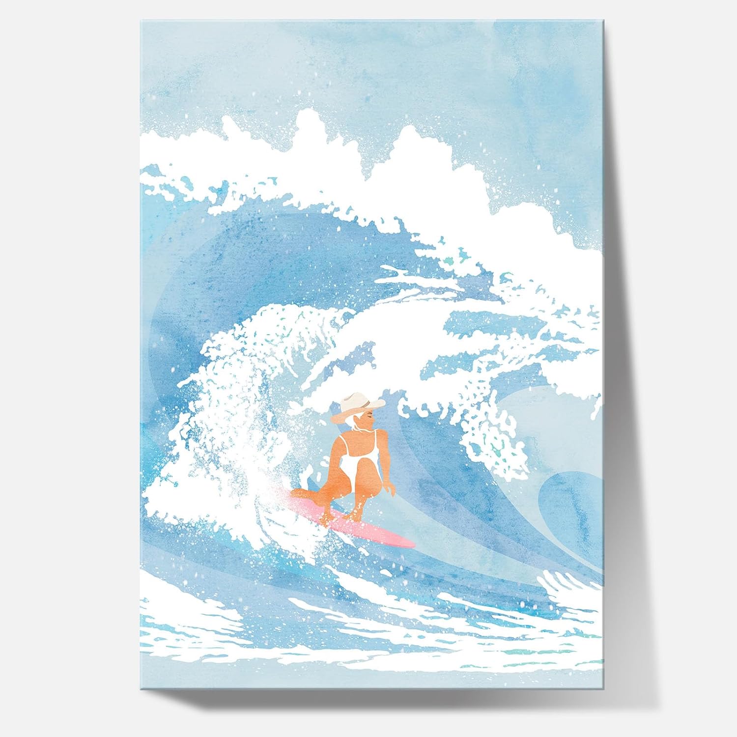 dashuaibi-Retro Trendy Surfer Girl Poster The surfer surfed in the ...