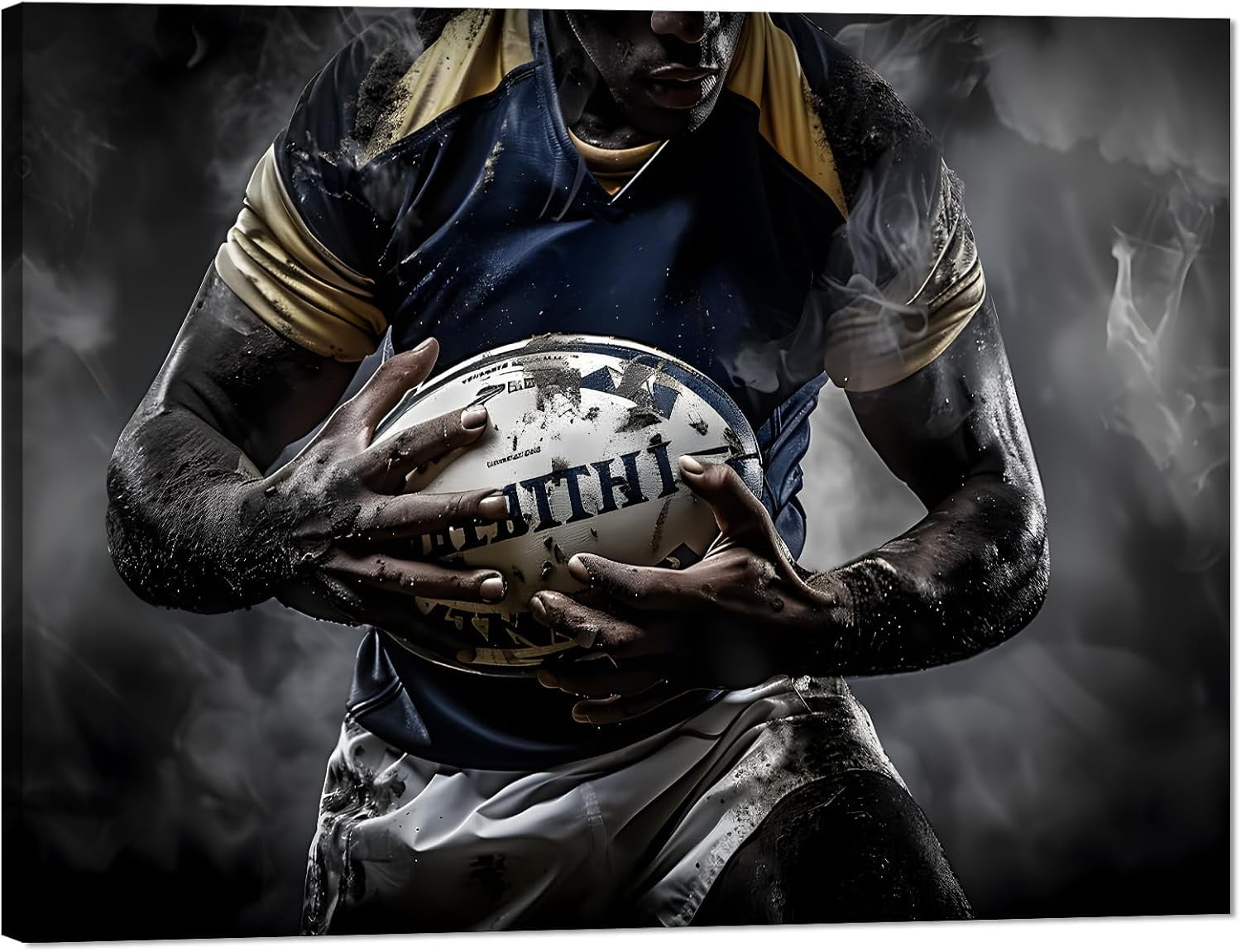 dashuaibi--Rugby Wall Art - Football Player Painting Canvas Prints ...
