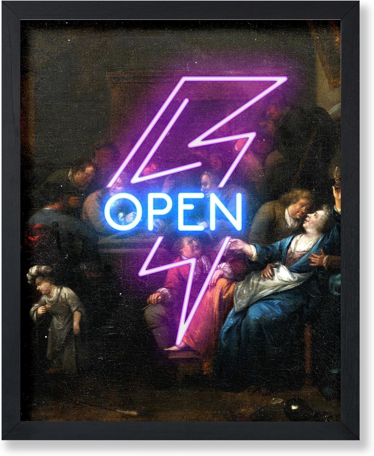 dashuaibi-Tavern Poster - Open Print - Altered Art - Lightning Bolt Art ...