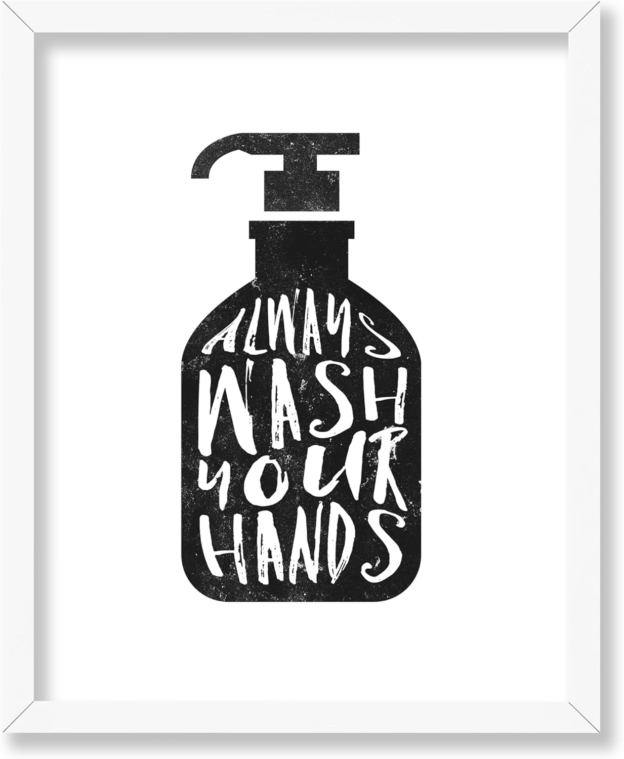 dashuaibi-Vintage Minimalist Poster - Unique Print - Always Wash Your ...