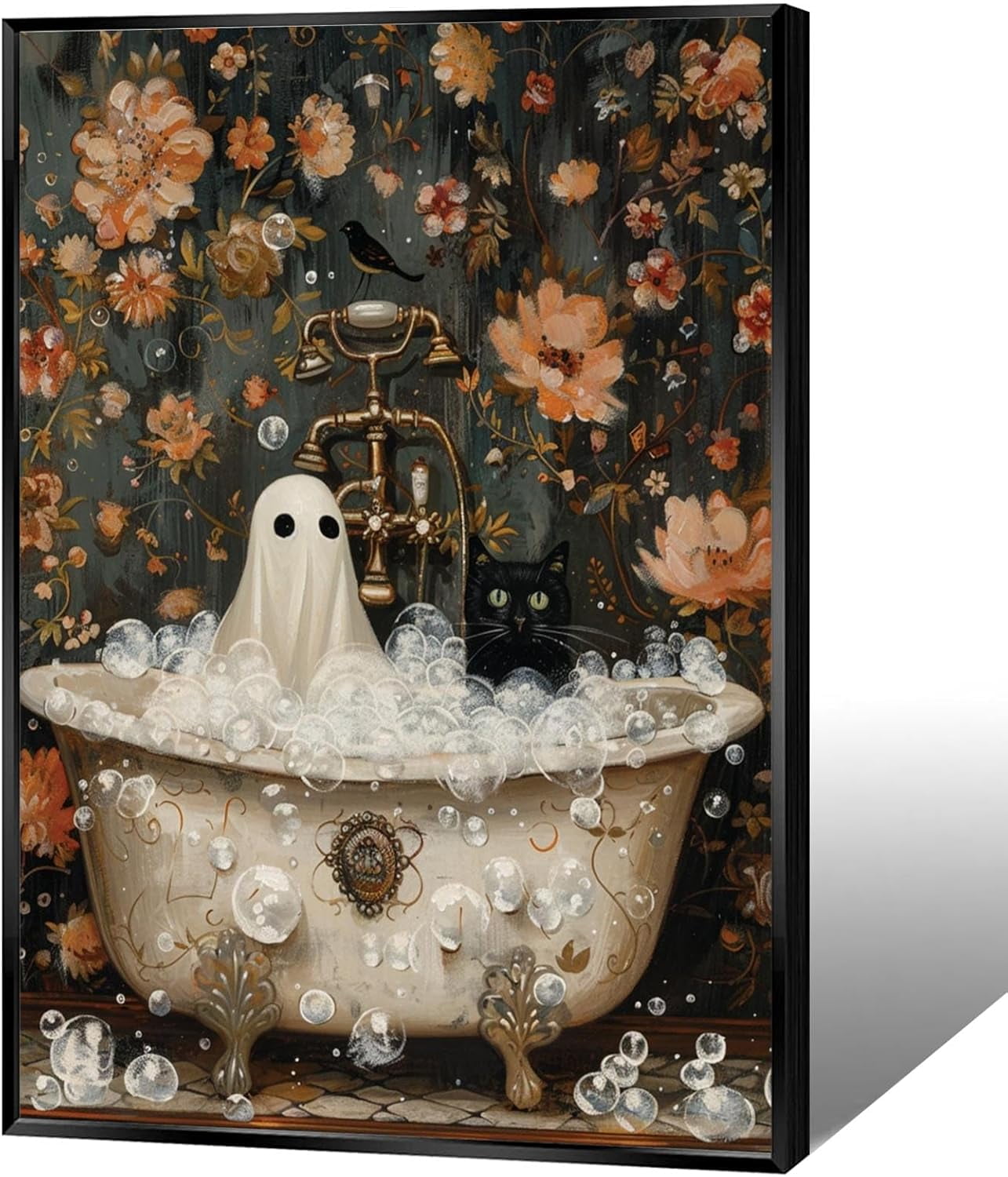dashuaibi-Vintage Spooky Bubblebath Halloween Art - Horror Creepy Ghost ...