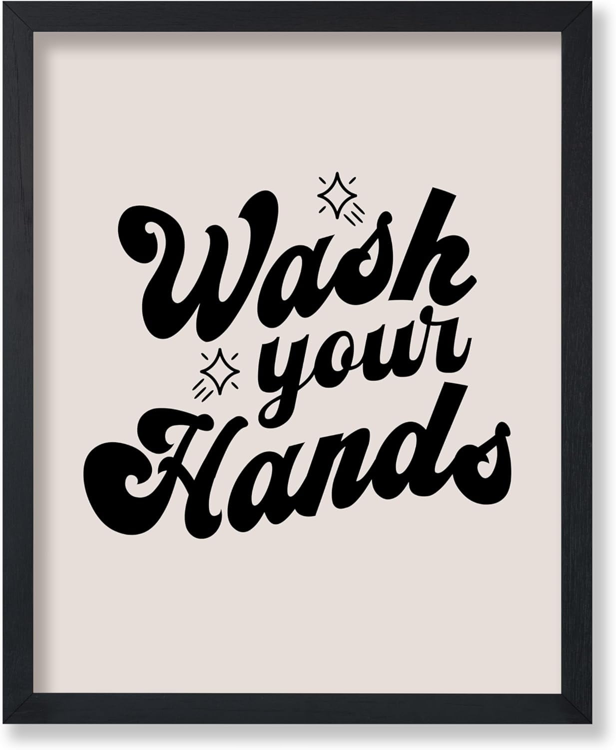 dashuaibi-Wash Your Hands Poster - Typography Print - Trendy Art ...