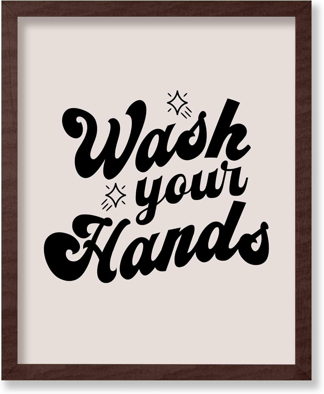 Dashuaibi Wash Your Hands Poster Typography Print Trendy Art Modern Art Bathroom Wall