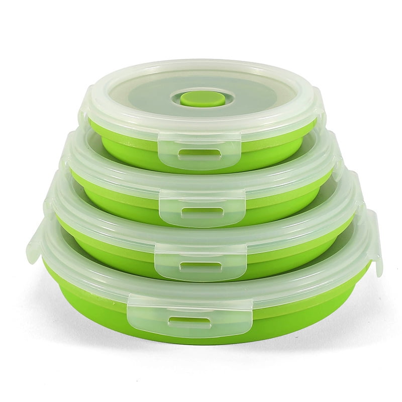 davurpey Collapsible Food Storage Containers - Leak Proof, Microwave ...