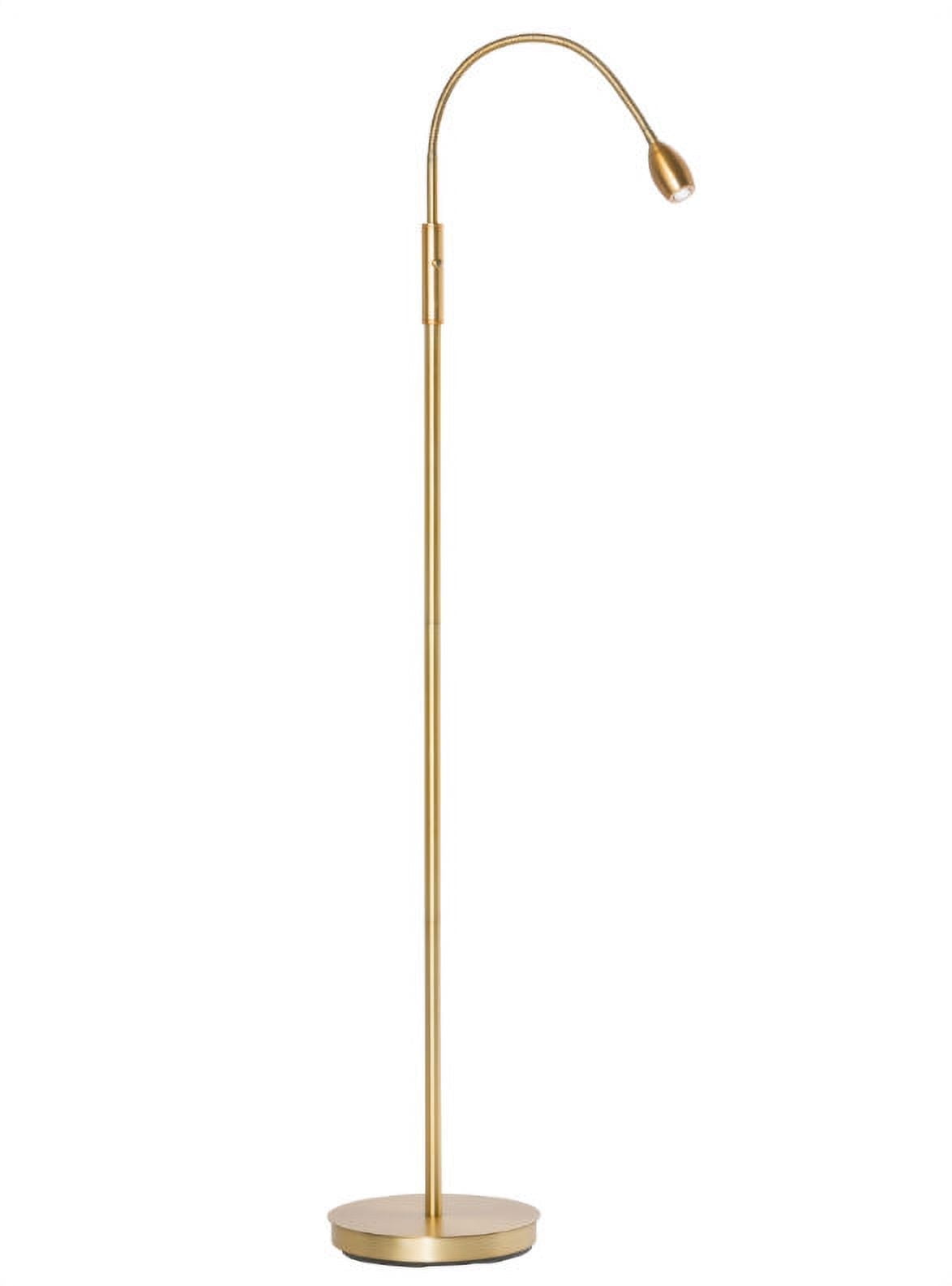 daylight24 Adjustable Beam High Output LED Floor Lamp, Gold - Walmart.com