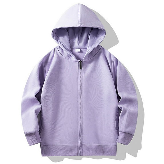 dazeni Kids Oversized Hoodies Lightweight Full Zip up Hoodie Jackets ...
