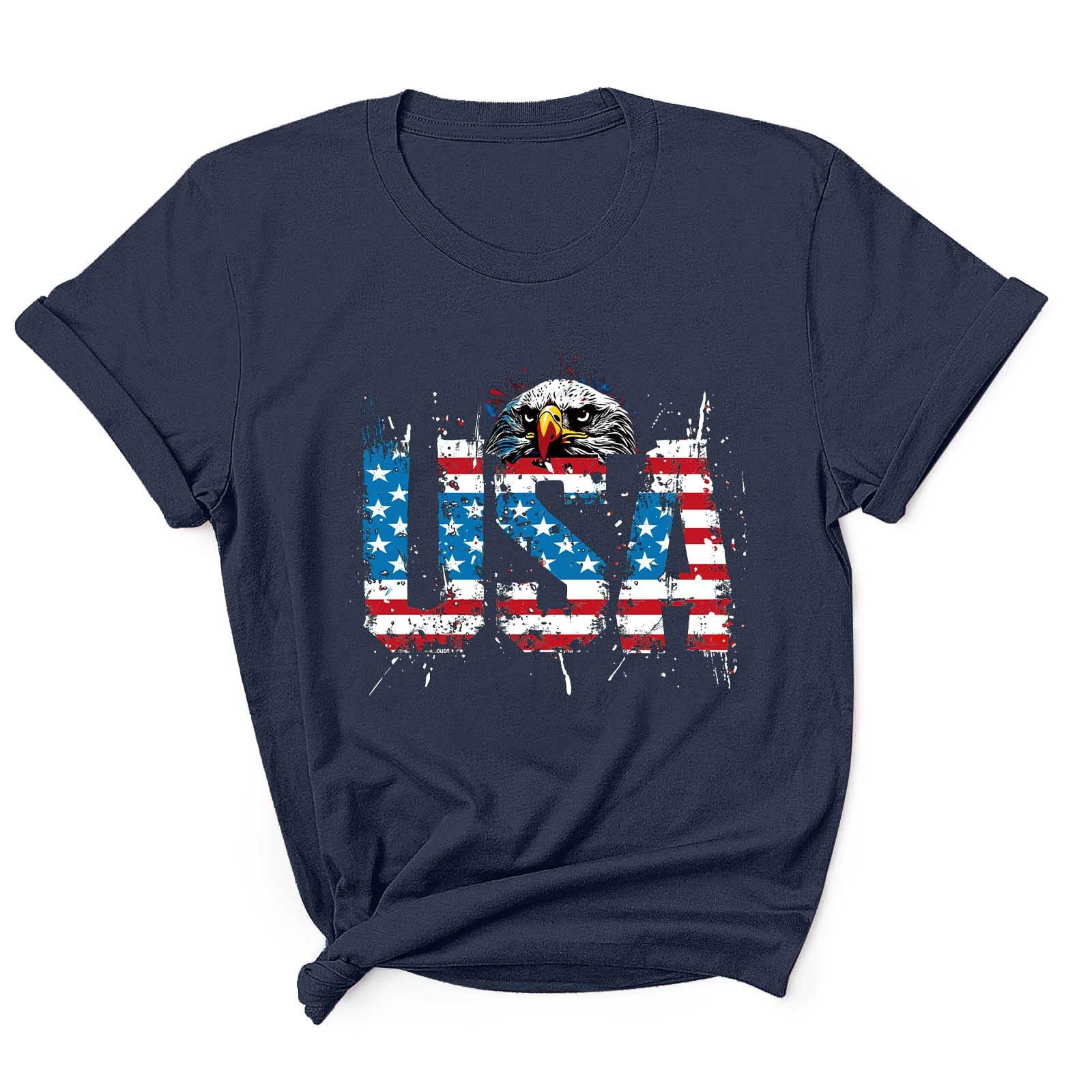 dazeni Men's 4th of July T-Shirts Patriotic Independence Day Graphic T ...