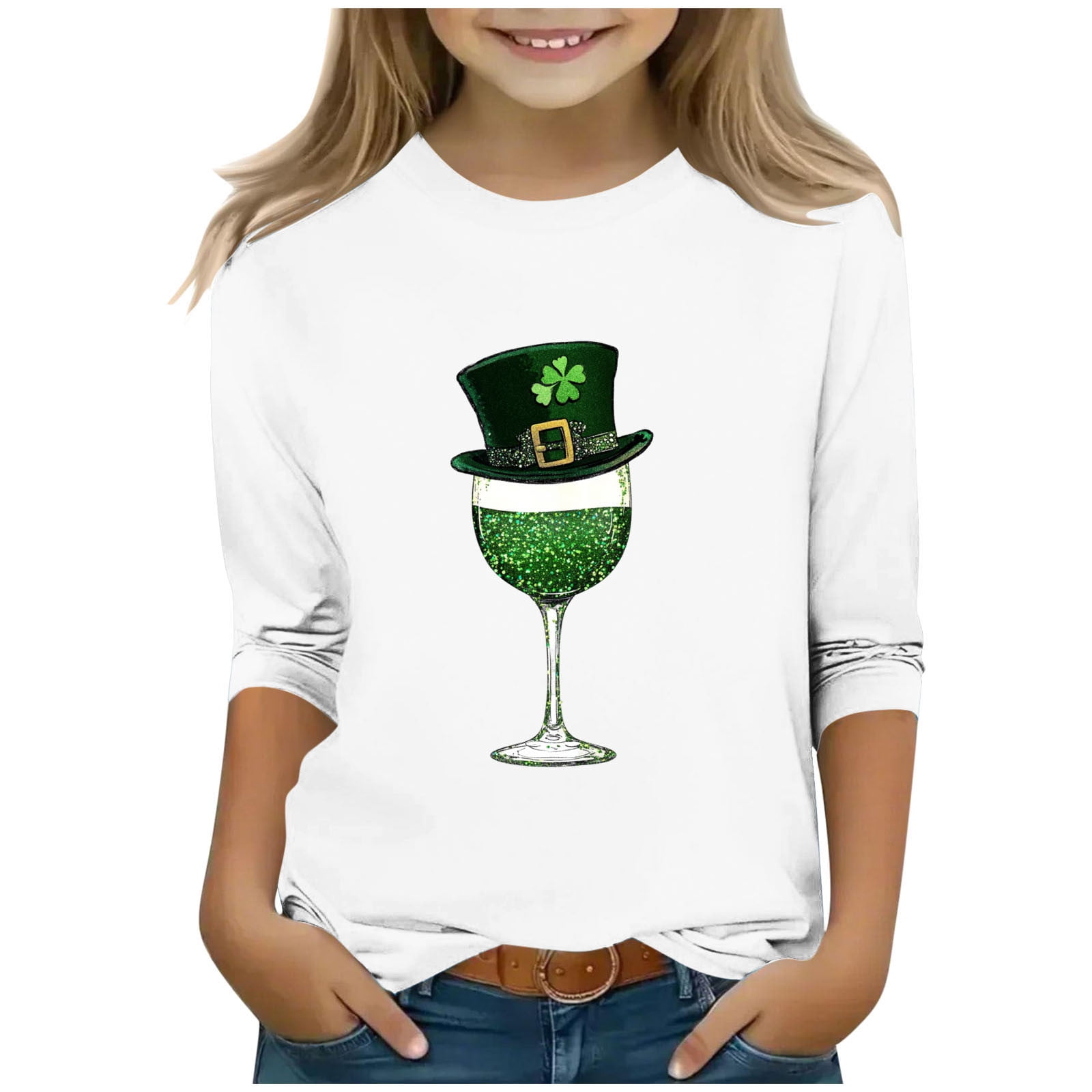 dazeni Spring Clothes for Teen Girls Tops 3/4 Length Sleeve Shirts ...