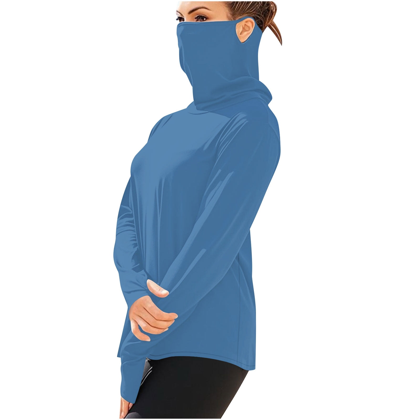 dazeni Unisex Long Sleeve Sun Shirts UPF 50+ Sun Protection Blouse Lightweight Cooling Running ...