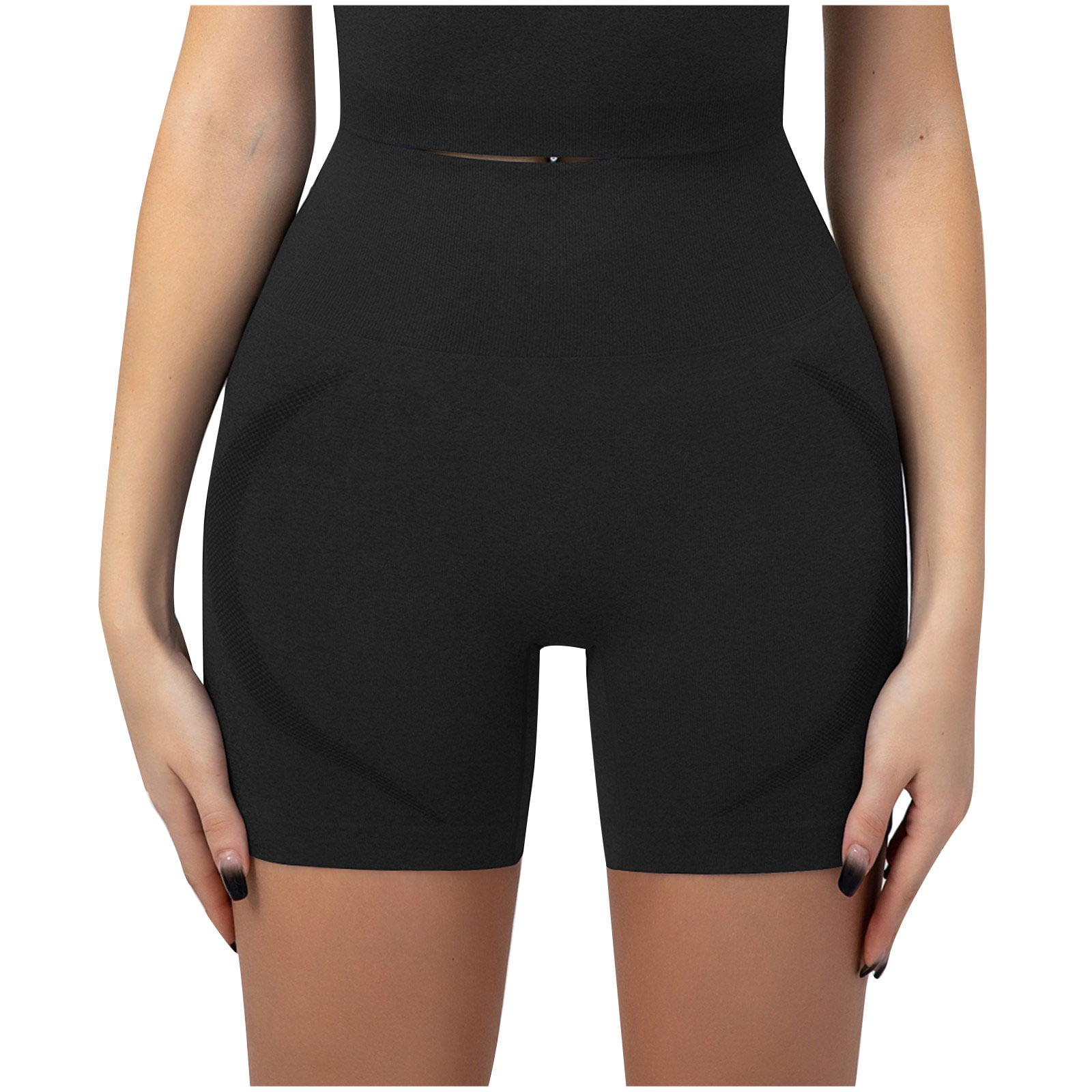 dazeni Women's Quick Dry High Waisted Biker Shorts Invisible Butt ...