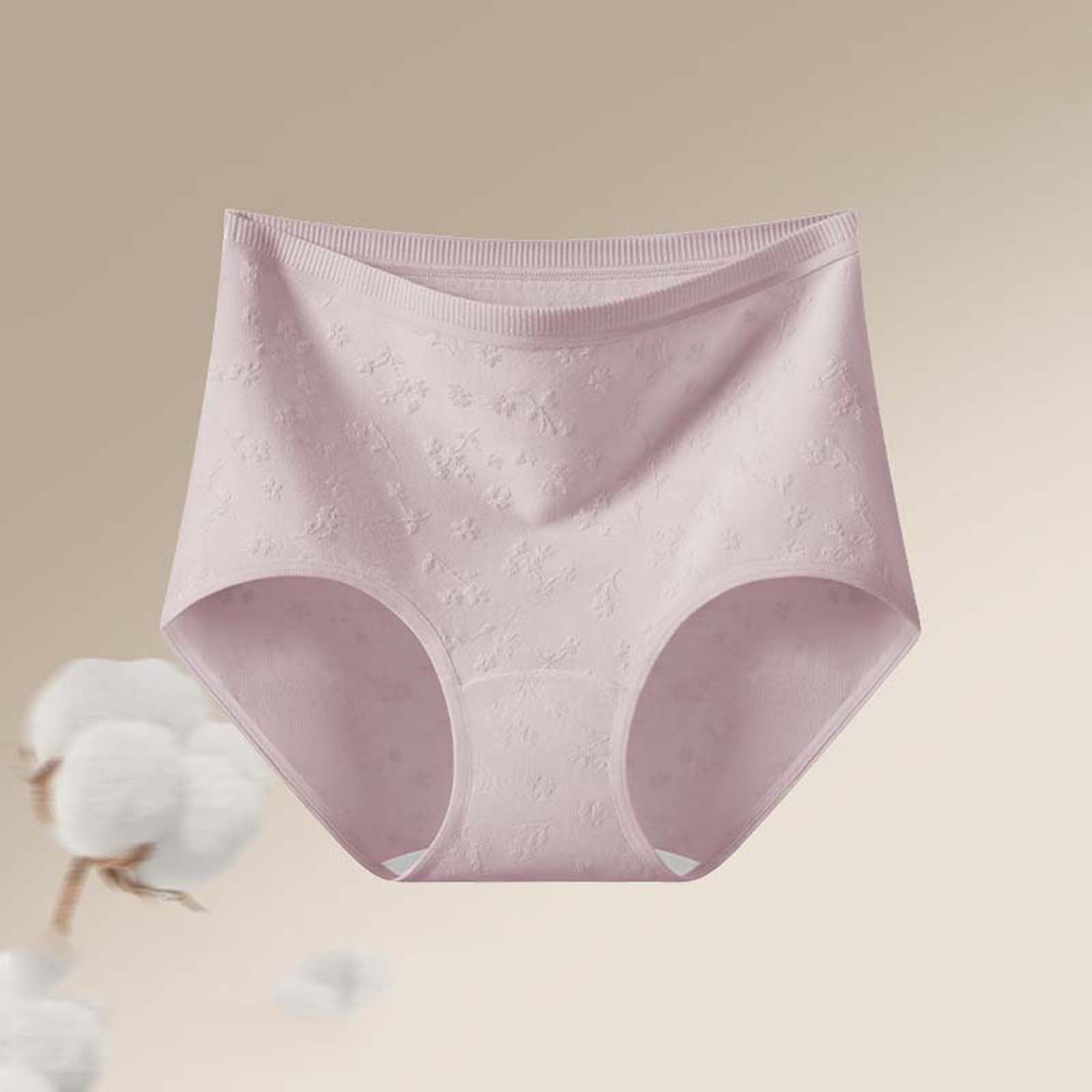 dazeni Women's Soft Cotton Underwear Seamless High Waisted Ladies ...