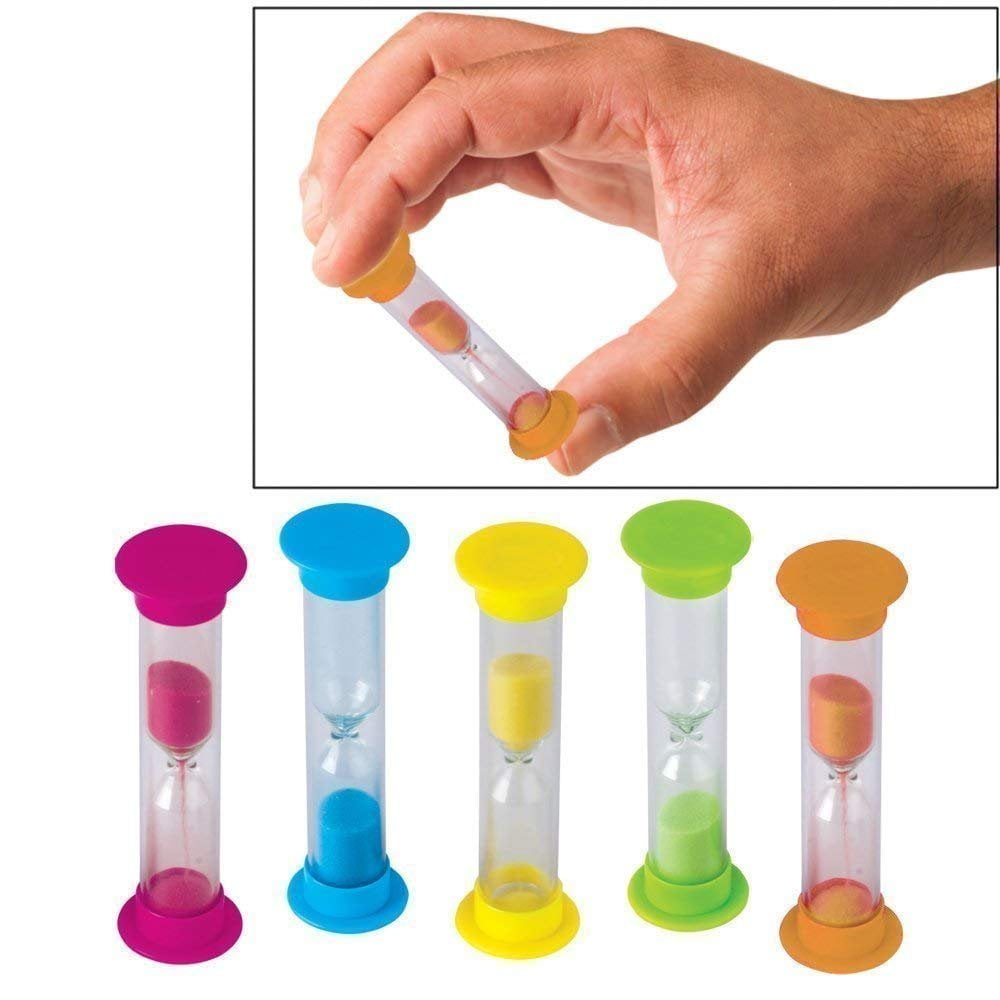 dazzling toys Sand Timer Colorful Mini Hourglass 3 Minute Timers Timer ...