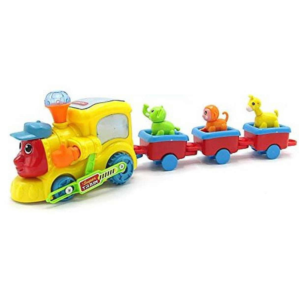 dazzling toys Toddler Animal Train Baby's 5 Piece Train with Removable ...